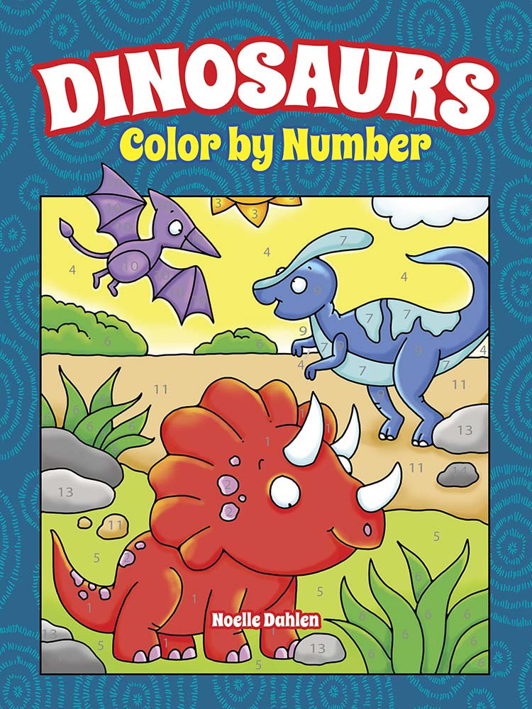 Dinosaur Color By Number – Tomfoolery Toys and Books